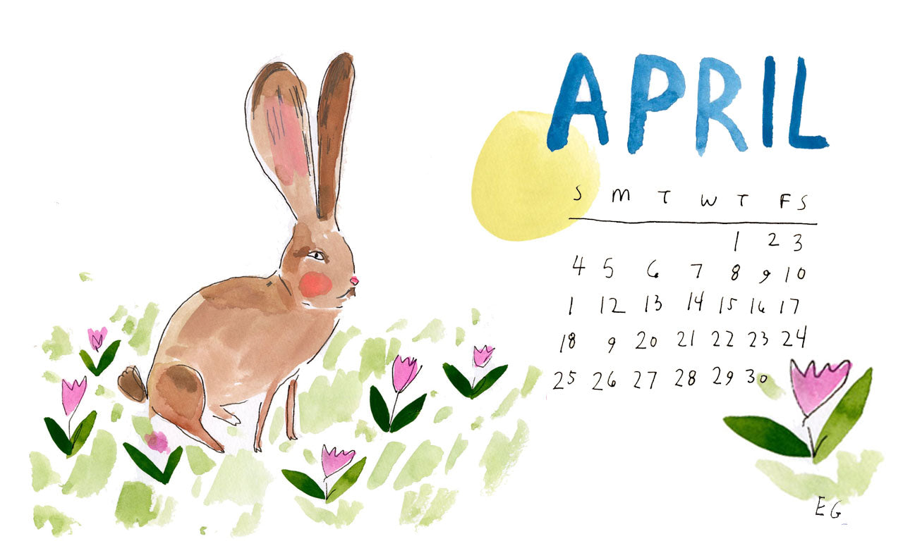 April Calendar – ELIZABETH GRAEBER