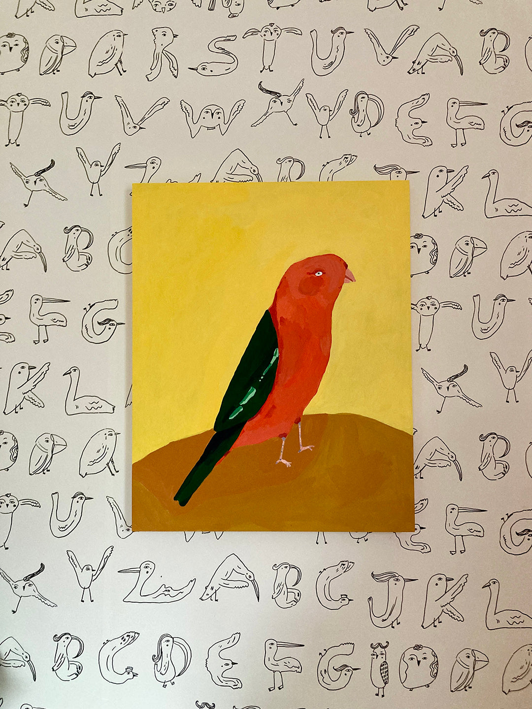 Bird Alphabet Wallpaper – ELIZABETH GRAEBER